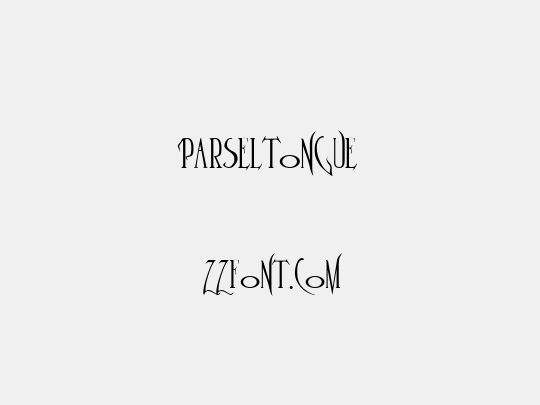 Parseltongue - 众字网