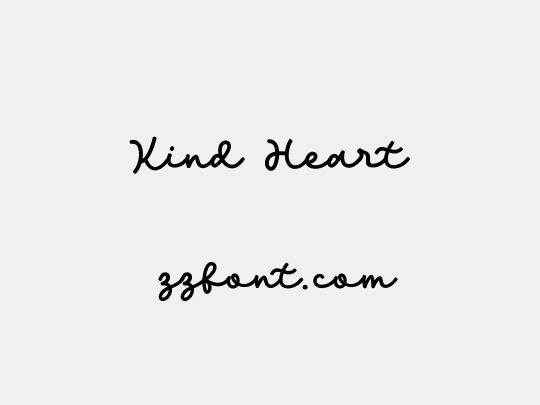 Kind Heart - 众字网