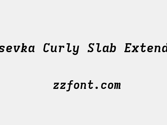 Iosevka Curly Slab Extended - 众字网