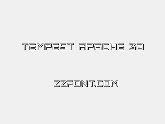 Tempest Apache 3D - 众字网