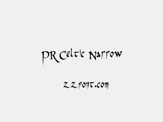 PR Celtic Narrow - 众字网