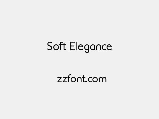 Soft Elegance - 众字网