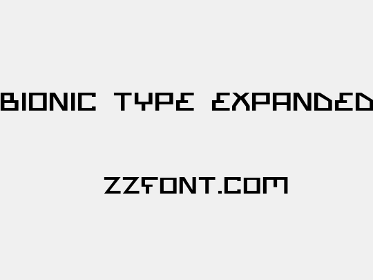 Bionic Type Expanded - 众字网