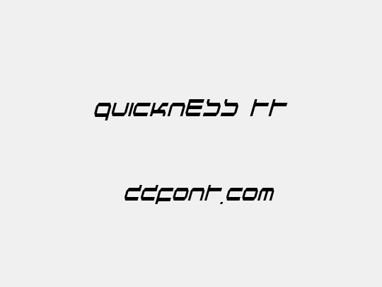 Quickness TT - 众字网