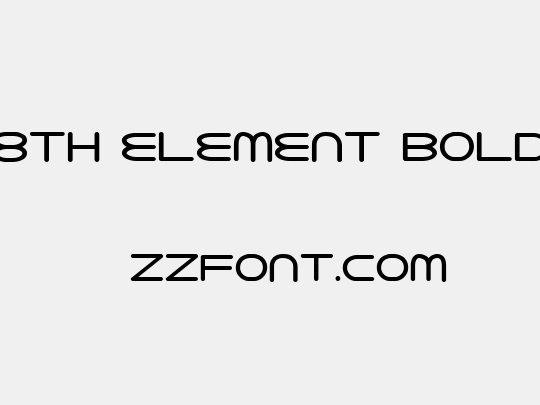 8th Element Bold - 众字网