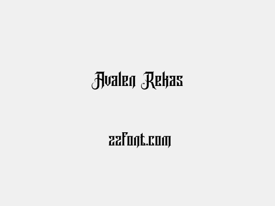 Avalen Rekas - 众字网