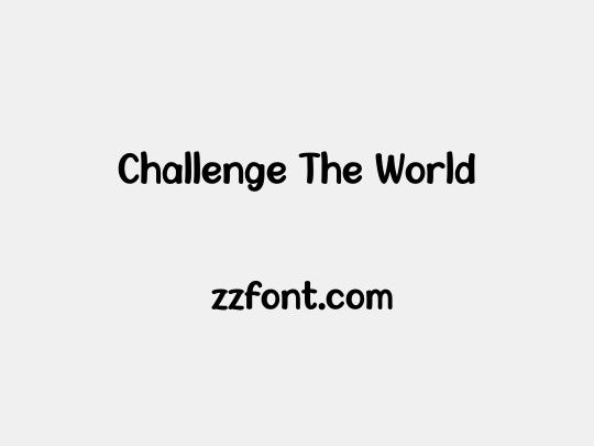 Challenge The World - 众字网