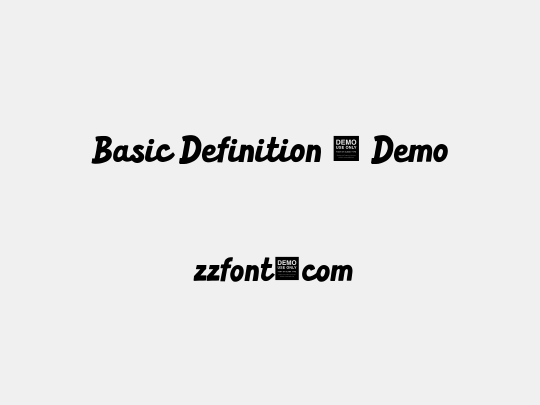 Basic Definition - Demo - 众字网