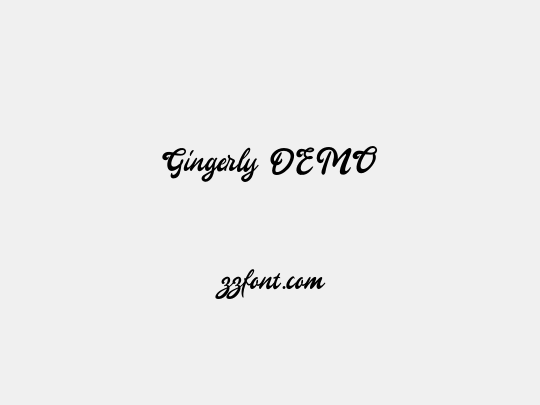 Gingerly DEMO - 众字网