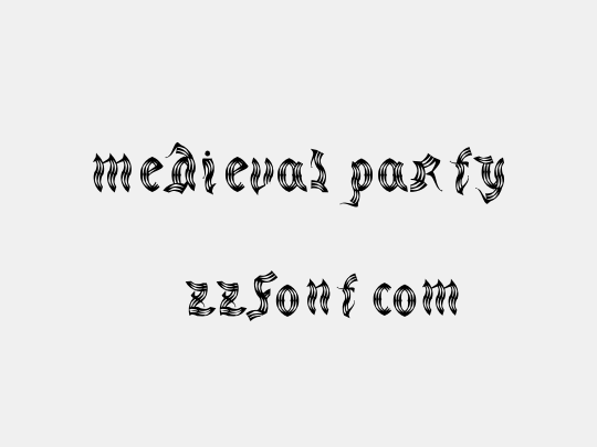 medieval party - 众字网