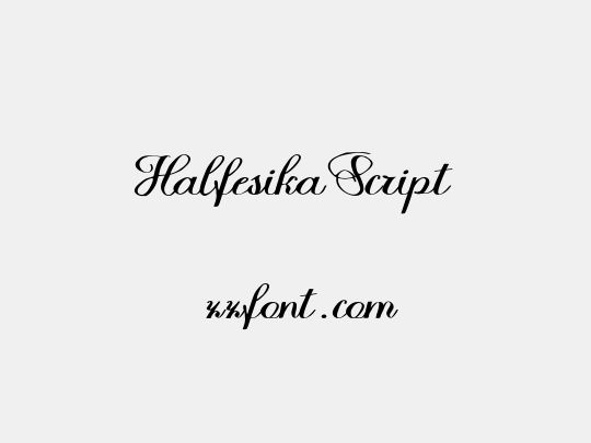 Halfesika Script - 众字网